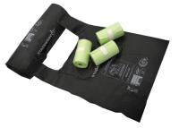 China Corn Starch ISO9001 Biodegradable and Compostable Bags Dog Poop Bags With Handles for sale