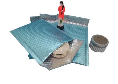 China 6x9inch Poly Metallic Bubble Wrap Envelopes Ice Blue Color for sale