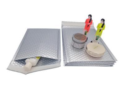China Metallic Silver Film Laminated Bubble Padded Mailers For Mailing Packing for sale