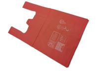 China 100% Biodegradable 25 Micron Compostable Shopping Bags Flat Bottom Seal for sale