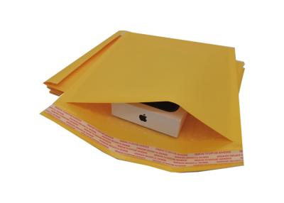 China Cushioned 8.5x12 Inches Yellow Bubble Wrap Envelope Flap 40mm Wide for sale
