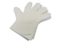 China Ivory White Compostable Food Prep Gloves ASTM D6400 For Food Handling for sale