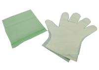 China Ivory White Compostable Food Prep Gloves ASTM D6400 For Food Handling for sale