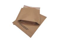 China 370x450mm Biodegradable Paper Bags 80mm Flap Recycled Kraft Paper Bags for sale