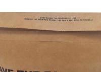 China Double Adheisve FSC Paper Mailing Bags With Bottom Gusset 80mm for sale