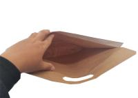China Brown Kraft 12x16 Inch Recycled Paper Bags With Handles Eco Friendly for sale