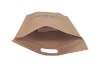 China Brown Kraft 12x16 Inch Recycled Paper Bags With Handles Eco Friendly for sale
