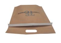 China Brown Kraft 12x16 Inch Recycled Paper Bags With Handles Eco Friendly for sale