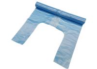 China Reusable and Recyclable Supermarket T Shirt Trash Can Bags Singlet Shopping Bags Grocery Vest Carrier Bags on a Roll for sale