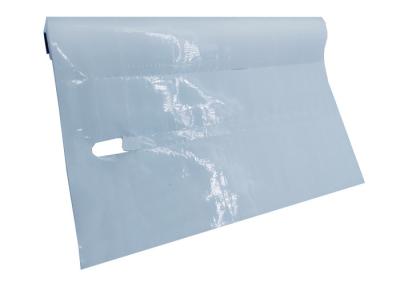 China 1.5 Mil 38 Micron Recyclable Reusable Bags With Die Cut Handle for sale