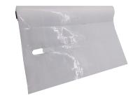 China 1.5 Mil 38 Micron Recyclable Reusable Bags With Die Cut Handle for sale