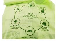 China 45 Litre 12 Gallon Biodegradable and Compostable Bags Kitchen Bin Liners for sale