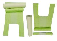 China ABAP 10060 15 Micron Biodegradable and Compostable Bags Vest Carrier Bags for sale