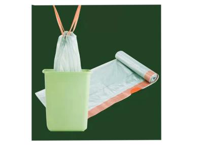 China W 400 x L 450 mm Auto-closing Draw-string Can Liners Garbage Bags Easy-closing Leak-Proof Trash Bags for sale