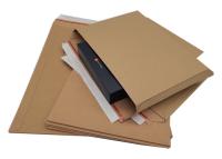 China Kraft brown 24pt Corrugated Cardboard Envelopes With Hot Melt glue for sale