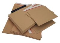 China Kraft brown 24pt Corrugated Cardboard Envelopes With Hot Melt glue for sale