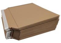 China Kraft brown 24pt Corrugated Cardboard Envelopes With Hot Melt glue for sale
