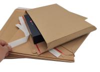 China Kraft brown 24pt Corrugated Cardboard Envelopes With Hot Melt glue for sale