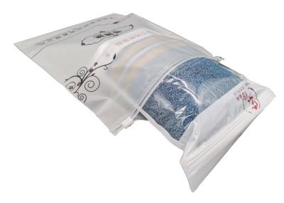 China Re-closable Soft Opaque CPE Slider Zip Lock Garment Bags Slider Lock CPE Poly Bags for Food Storage and Apparel for sale