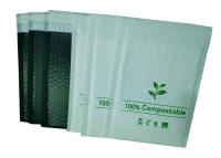 China Biodegradable PBAT Bubble Padded Mailer Self Seal Adhesive Closure for sale