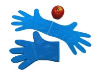China Flexible Puncture-resistant Blue CPE Gloves for Kitchen Food Classification for sale