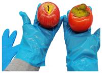 China High Elastic TPE CPE Disposable Food Prep Gloves Handling Comfortablely for sale