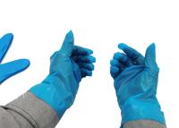 China High Elastic TPE CPE Disposable Food Prep Gloves Handling Comfortablely for sale