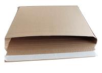 China Corrugated 28pt 550gsm Kraft Mailing Box Self Sealing for sale