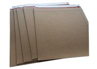 China Durable 600gsm Eco Friendly Rigid Mailers Kraft Stay Flat Mailers for sale