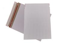 China Lightweight 13x13cm Recycled Rigid Mailers White Cardboard Envelopes for sale