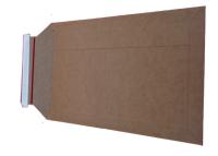 China Plastic Free 450gsm Stay Flat Rigid Mailers Kraft Brown Paper for sale