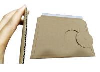 China Recycled A4 Size Eco Friendly Rigid Mailers Corrugated Cardboard Envelope Box for sale