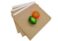 China Biodegradable 6x6 Inch Rigid Mailer Envelopes With Easy Tear Lips for sale