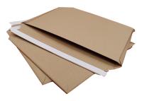 China Biodegradable 6x6 Inch Rigid Mailer Envelopes With Easy Tear Lips for sale