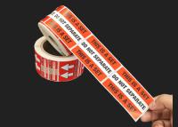 China Rub Resistance 1x2 Inch Custom Shipping Labels Do Not Separate Label for sale