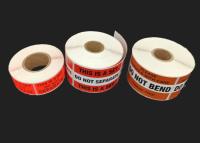 China Permanent glue ISO9001 Fragile Do Not Bend Stickers For Shipping Labels for sale
