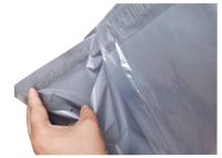 China Eco Friendly Fully Recycled Plain Grey Poly Mailers Postage Satchel Bags for sale