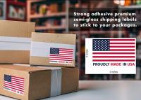 China Waterproof Custom Shipping Labels 500 Labels / Roll Printer Label Sticker for sale