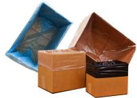 China Recyclable  Food Grade Protective Packaging Side Gussted Poly Box Liners for sale