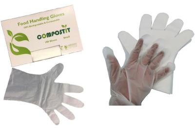 China EN13432 PBAT Corn Starch Protective Packaging Compostable Disposable Gloves for sale