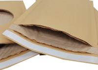 China Kraft Paper No Plastic Eco Friendly Padded Mailers With Self Seal for sale