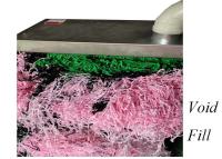 China Curbside 2 LB Crinkle Cut Paper Shred Filler 100% Biodegradable for sale