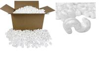 China Off White Color Paper Cushion Packaging 3.5 Cuft EPS Packing Peanuts for sale