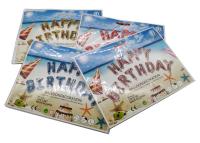 China 16 Inch 3D Aluminum Foil Happy Birthday Alphabet Balloons for sale