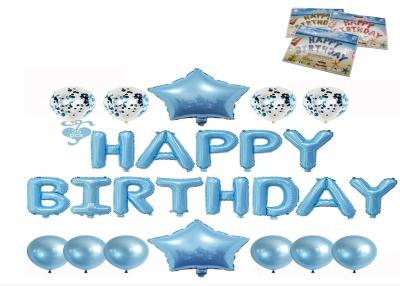 China 16 Inch PET Foil Birthday Balloon Banner For Party Decoration for sale