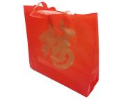 China China Red HDPE / LLDPE Plastic Boutique Bags With Soft Loop Handle for sale