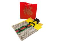 China China Red HDPE / LLDPE Plastic Boutique Bags With Soft Loop Handle for sale