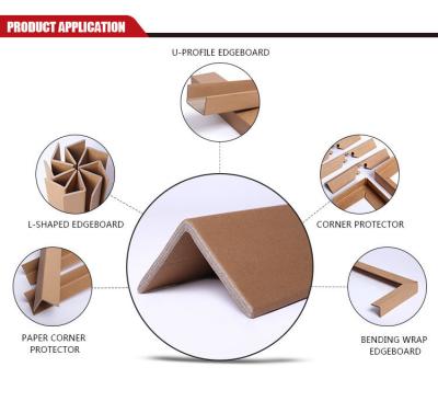 China Brown Kraft 25 Per Bundle Cardboard Corner Protectors For Edge Guard Usage for sale