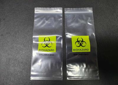China Air Tight Poly 70x165mm Press Seal Bag For Nucleic Acid Testing And Collection for sale