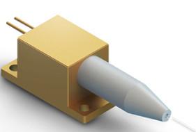 China 520nm 5mW Single Mode Diode Laser Module 4µm Fiber Core for Aiming Beam for sale